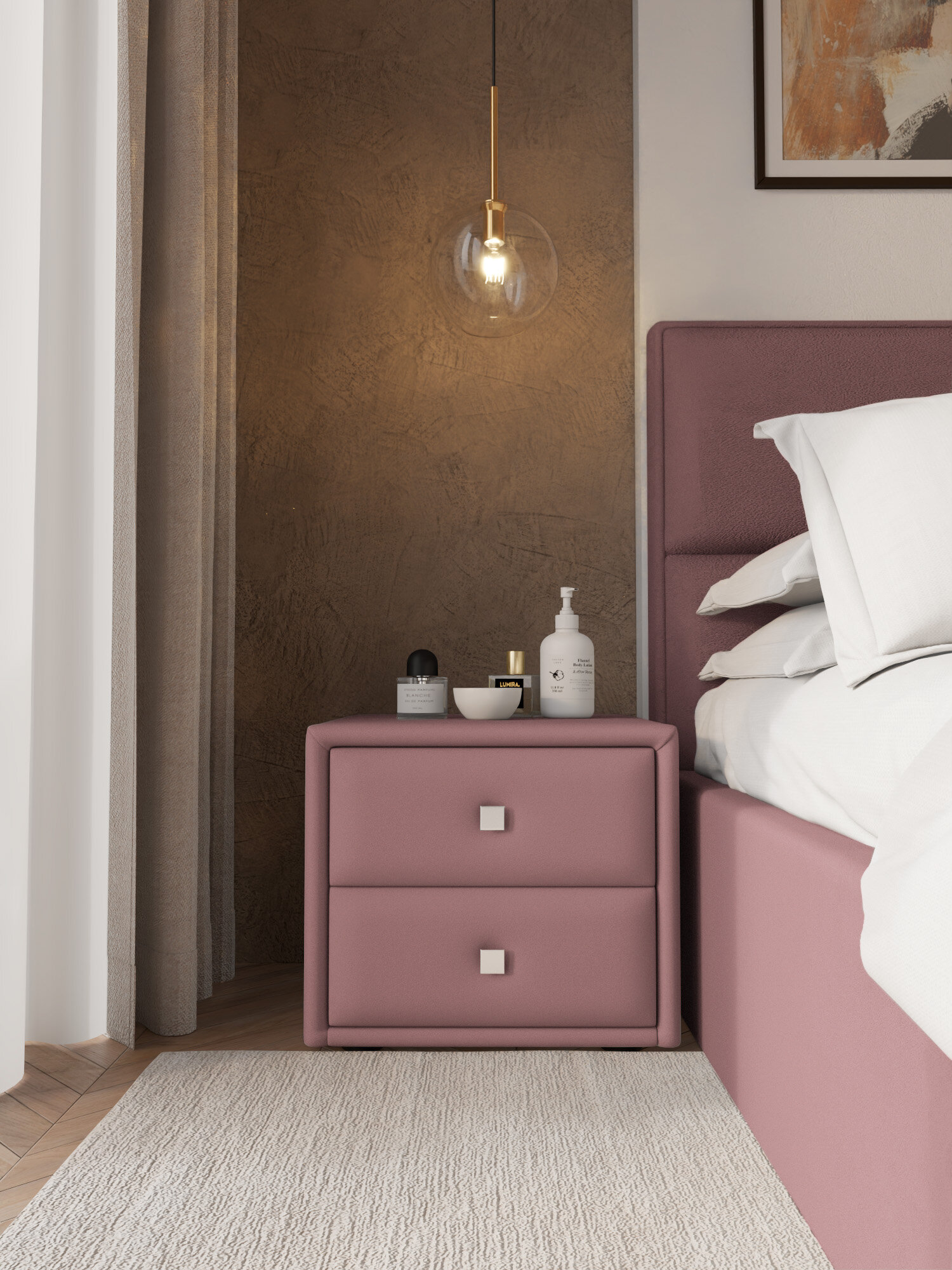 Тумба прикроватная Даллас с ящиками, фабрика Микс Интерьер