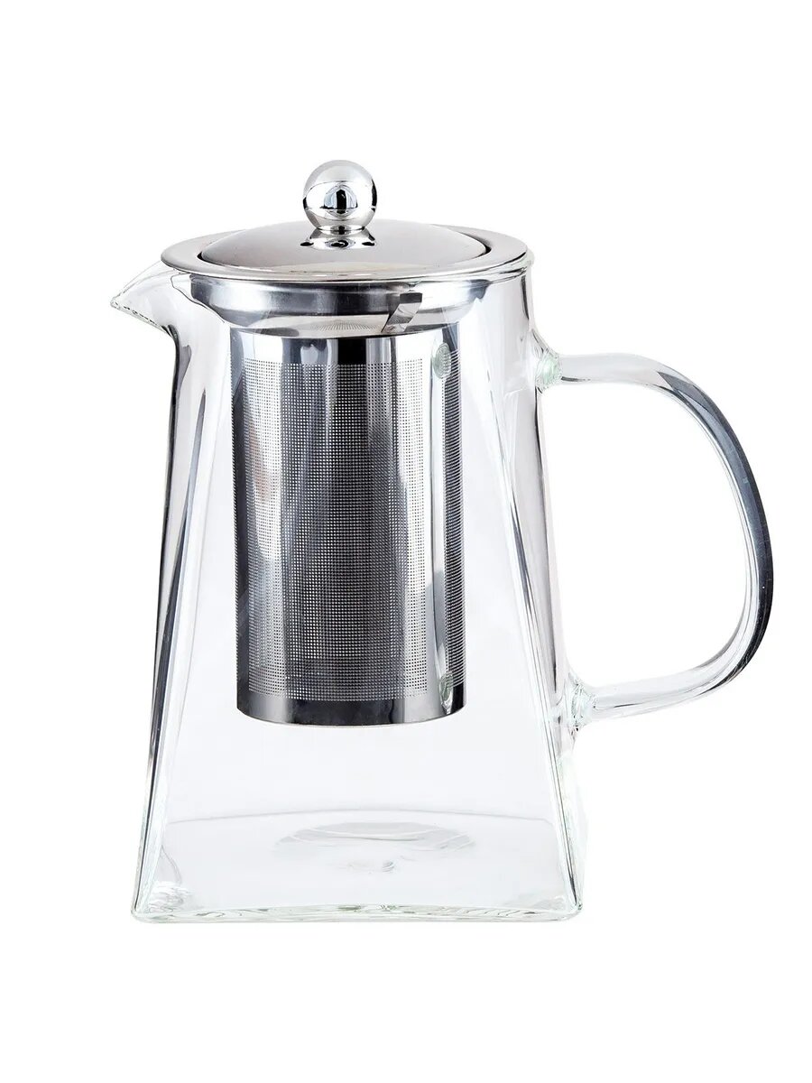 Чайник заварочный Appetite Studio, стеклянный, с фильтром 950 мл