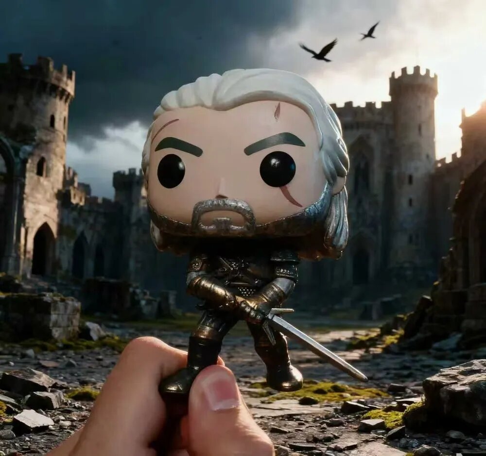 Детские игрушки, поп-марк Геральт, 149 подвижных кукол / Ведьмак 3, Геральт