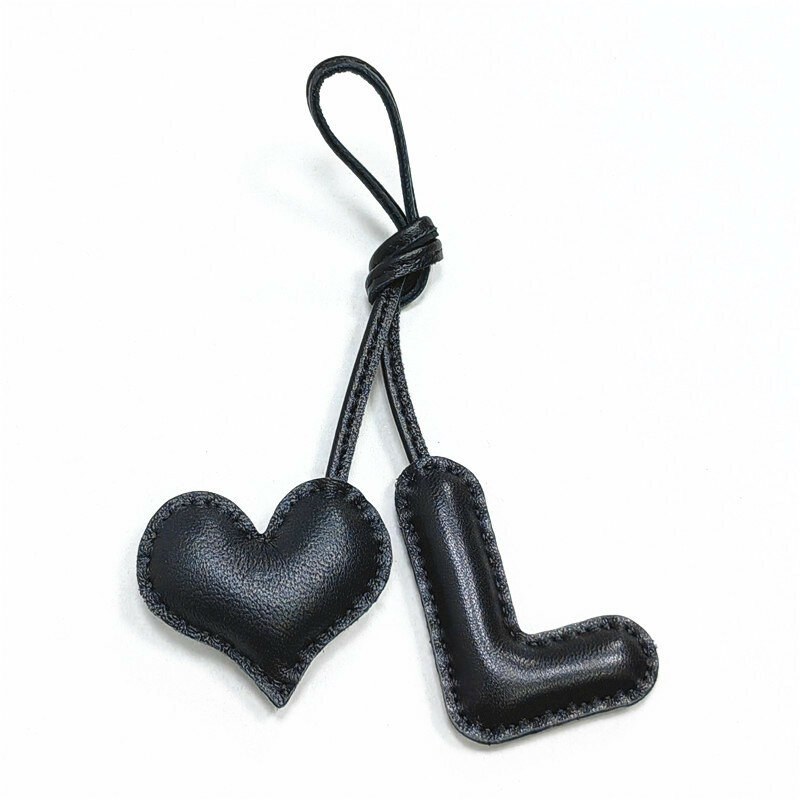 Подвеска для сумки в форме буквы L с сердечком, ручной работы, подвеска для женской сумки, украшение для автомобиля, подвеска с именем.