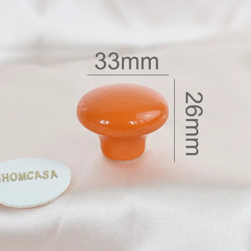 Оранжевые керамические ручки IHOMCASA 33 мм