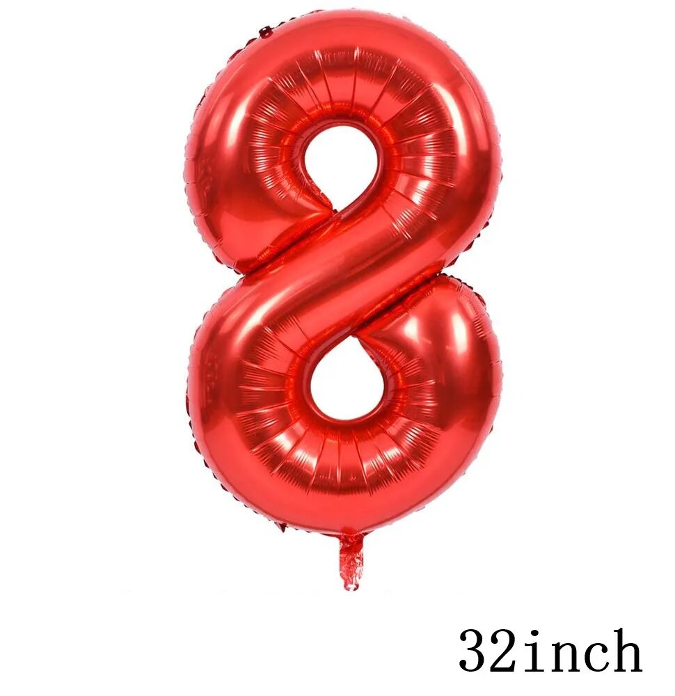 Воздушные шары Дэдпул и Мстители HEROCROSS Красный, 1pc 32inch Number