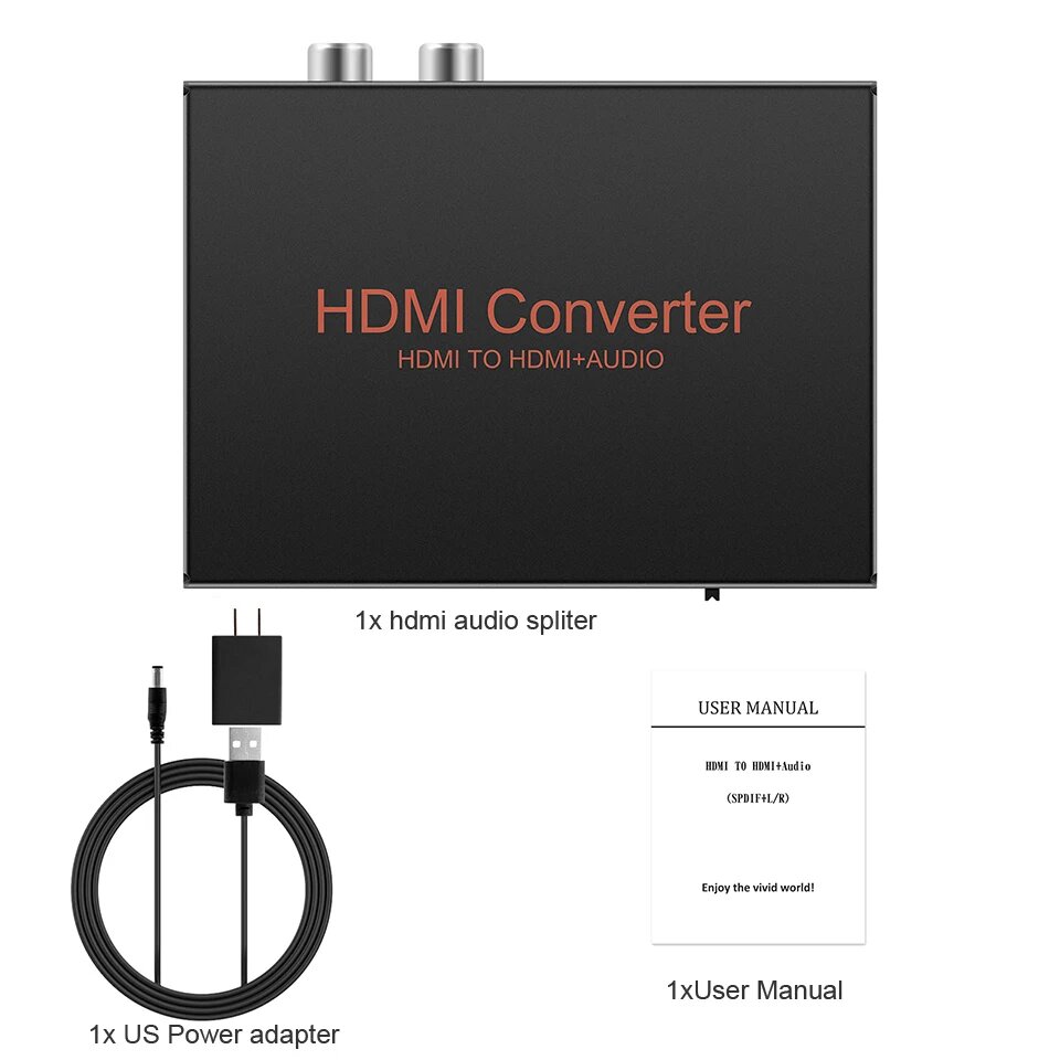 Аудио экстрактор HDMI для PS4 ADD us power adapter