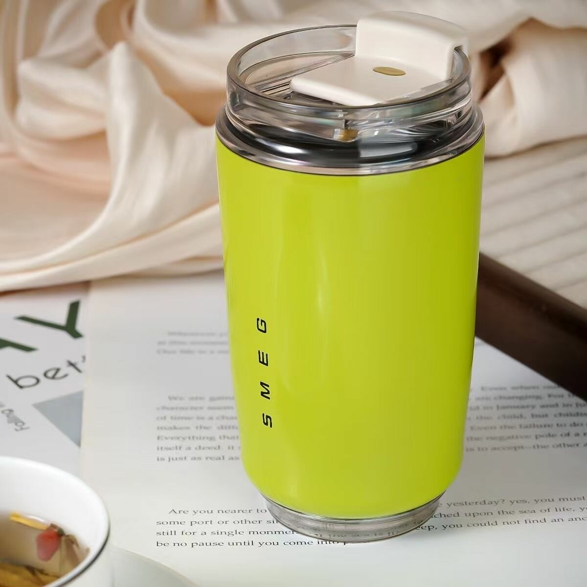 Термокружка Smeg 240ml, нержавеющая сталь, цвет зелёный