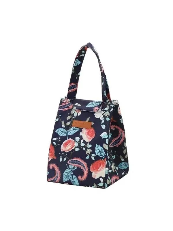 Японская сумка-термос для ланча - утепленная сумка для еды с алюминиевой фольгой, переноска обедов на работу