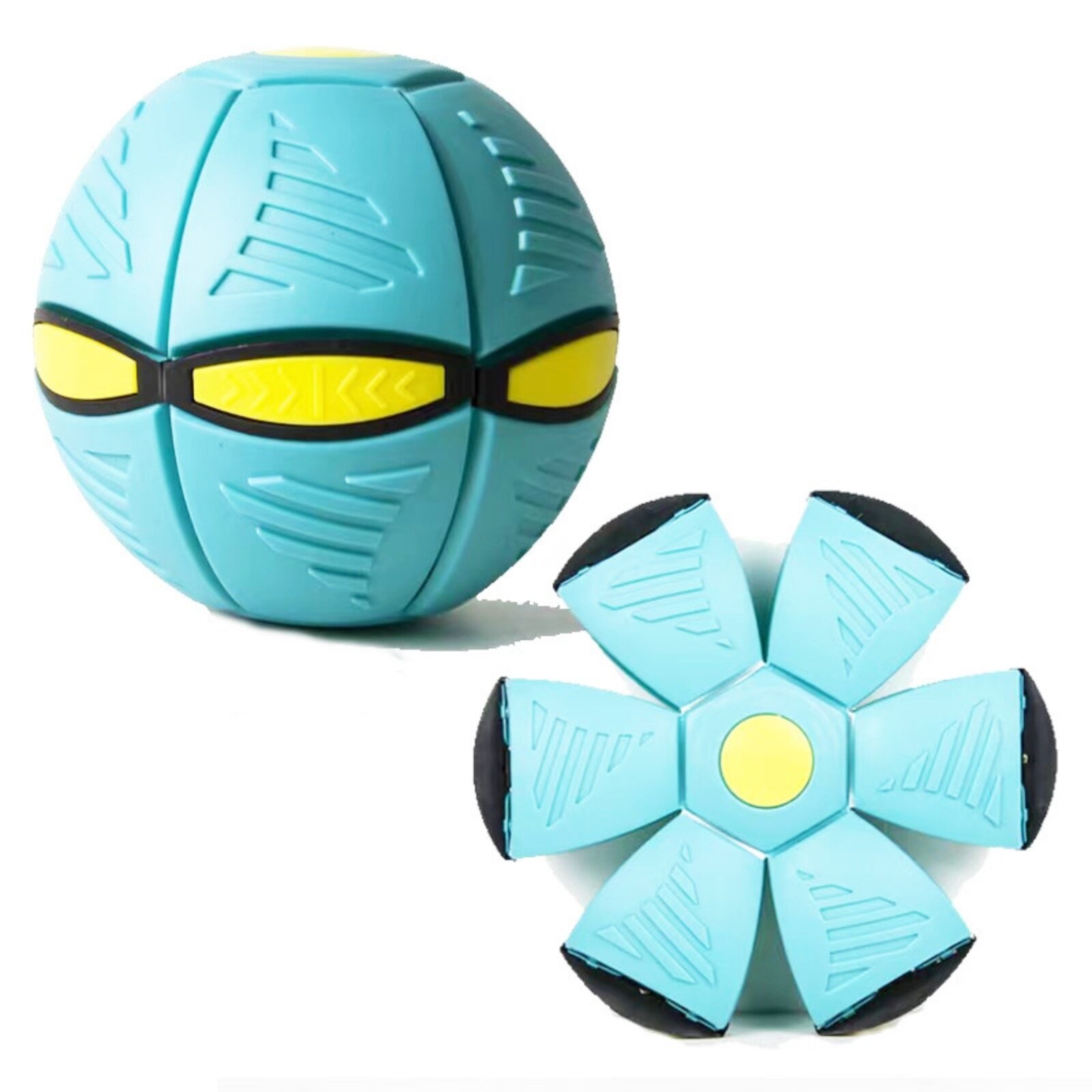 Elastic Flying Saucer Ball Upgrade Stepping on the Ball Children's Feet Stepping Ball Toys, Plastic, Color: Blue, Green, Red, Purple (Optional), Light Style: without LED, with 3 LEDs, with 6 LEDs (Optional), Folded Size: 22.5*22.5*4cm, Unfolded Size: