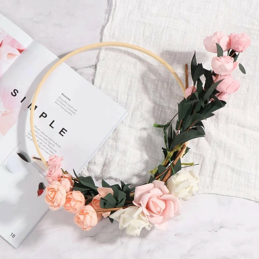 OZFF Бамбуковые кольца Dream, деревянный круглый ловец для самостоятельной сборки, 23 см