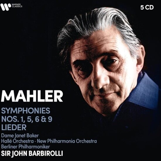 Компакт-диск Warner Music John Barbirolli - Mahler: Symphonies Nos. 1, 5, 6, 9, Lieder (5CD) (Box Set)