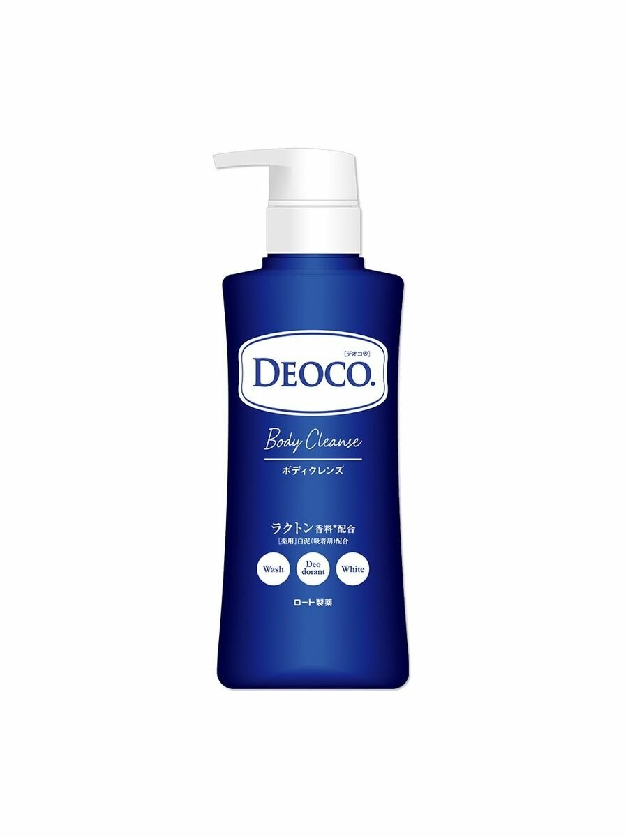 Гель для душа ROHTO Deoco Body Cleanse для тела против неприятного запаха, 350 мл.