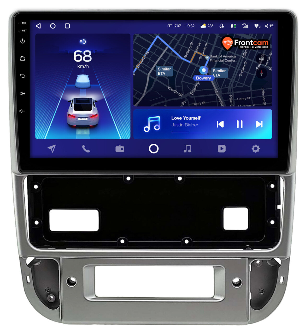 Штатная магнитола Peugeot 406 1999-2005 (серебряная) Teyes CC2 PLUS 4/32 9" RM-9-0039 Android 10 (4G-SIM, DSP, QLed)