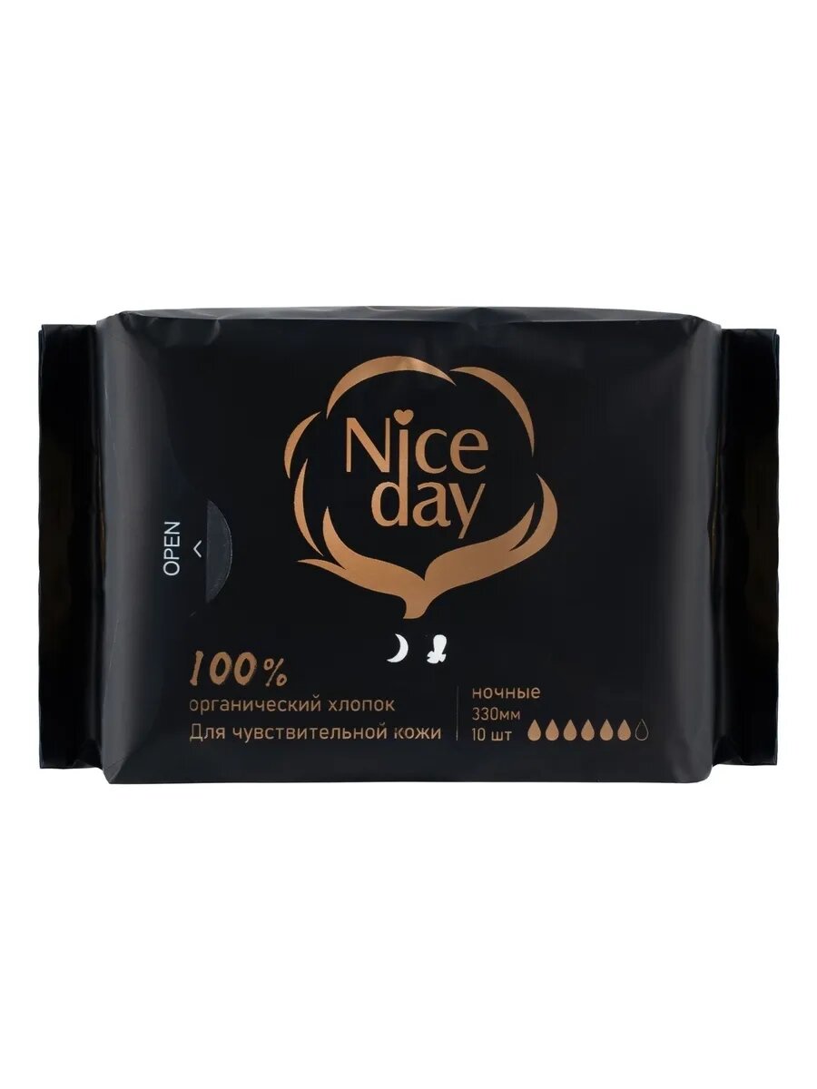 Прокладки гигиенические Niceday ночные классические 10 шт