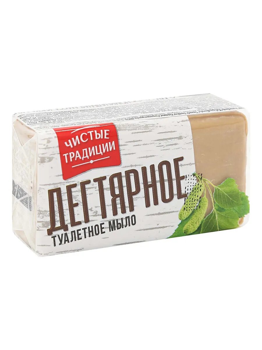 Туалетное мыло Чистые Традиции Дегтярное 140 г