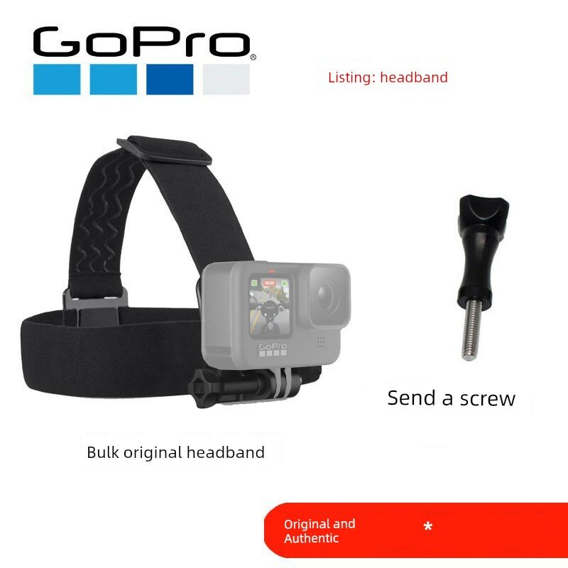 GoPro Оригинальный головной ремешок для экшн-камер, надежное крепление для спорта, 100% совместимость