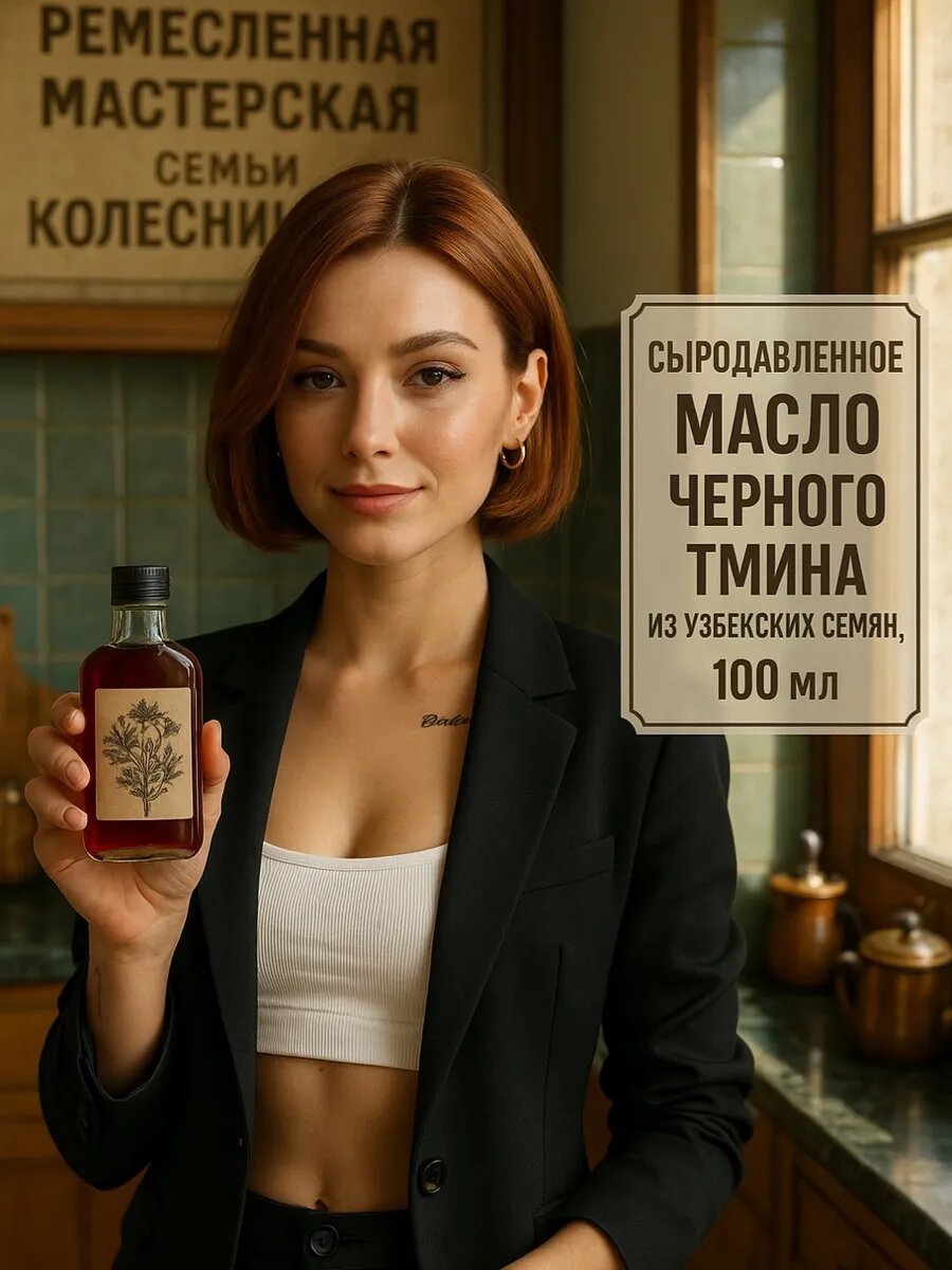 Сыродавленное масло черного тмина(Узбекские семена) 100 мл