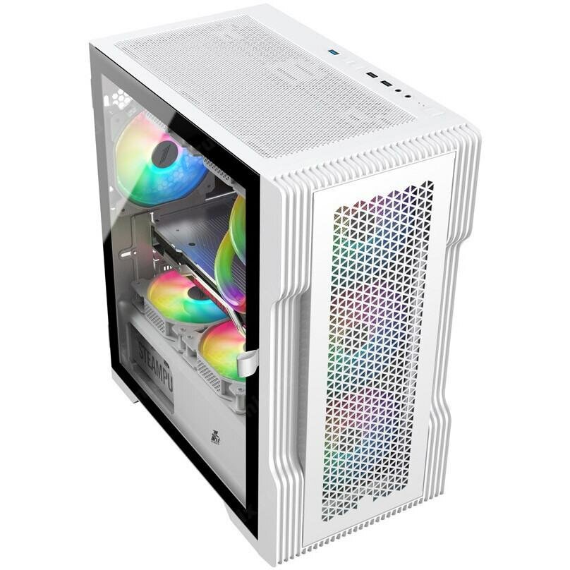 Minitower 1STPLAYER TRILOBITE T3 White MicroATX без БП