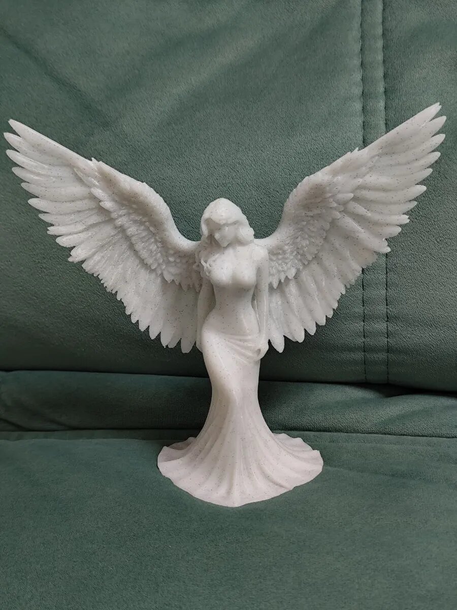 Статуэтка "Ангел Хранитель", 15 см, мрамор, 3D фигурка, пластик