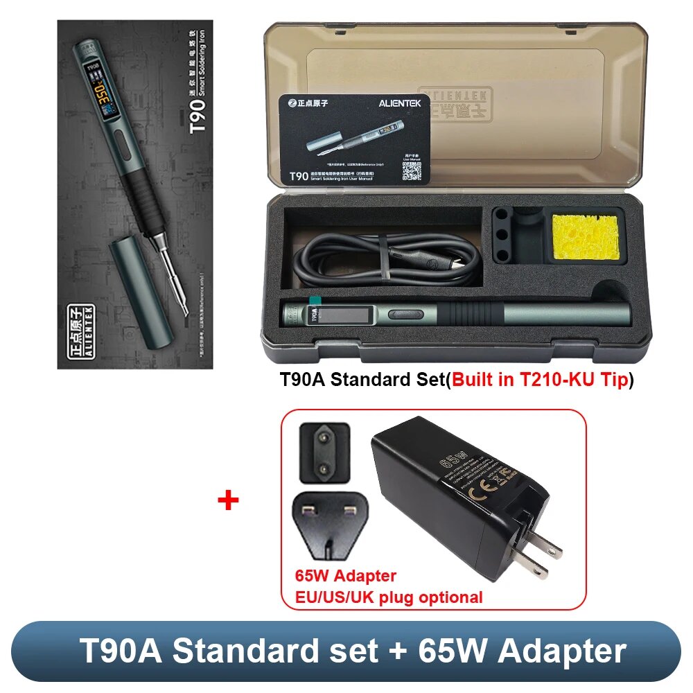 Паяльник ALIENTEK T90A с адаптером 65W (UK)