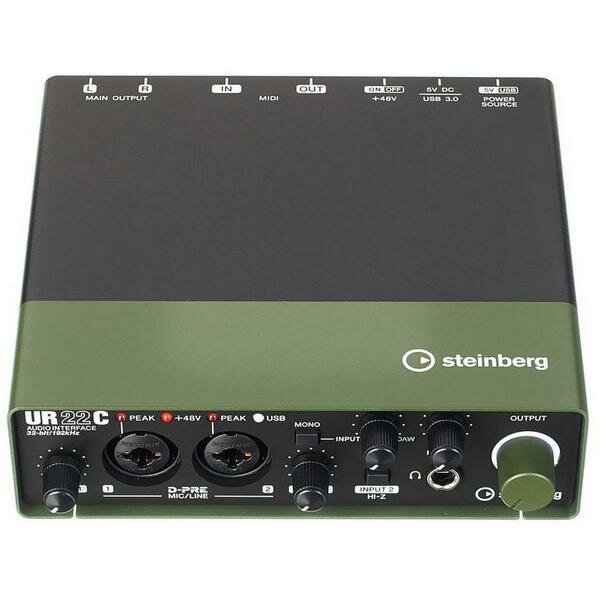 Аудиоинтерфейс Steinberg UR22C Green