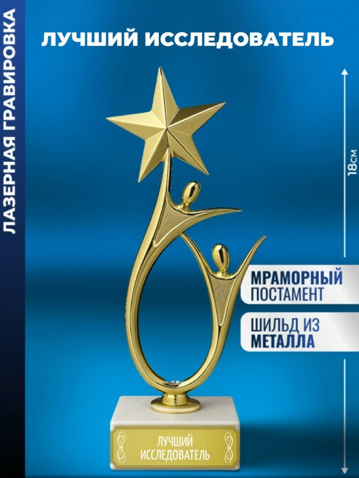 Статуэтка человечки "Лучший исследователь"