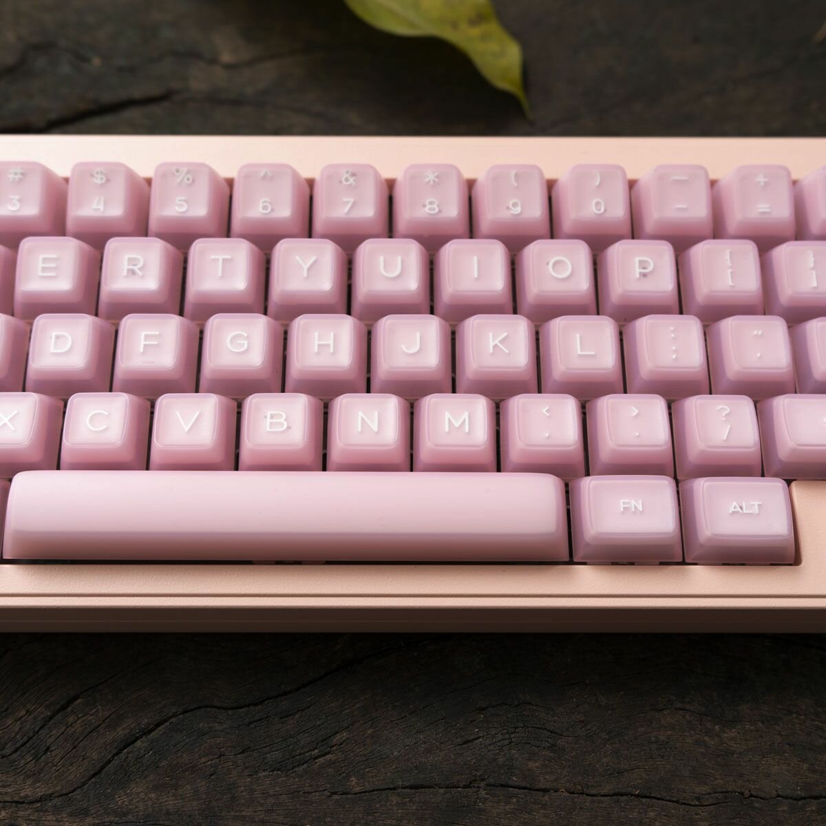 Кейкапы для клавиатуры -Набор клавишных колпачков из Розовый нефрита, 160 шт PBT Двухцветное литье под давлением