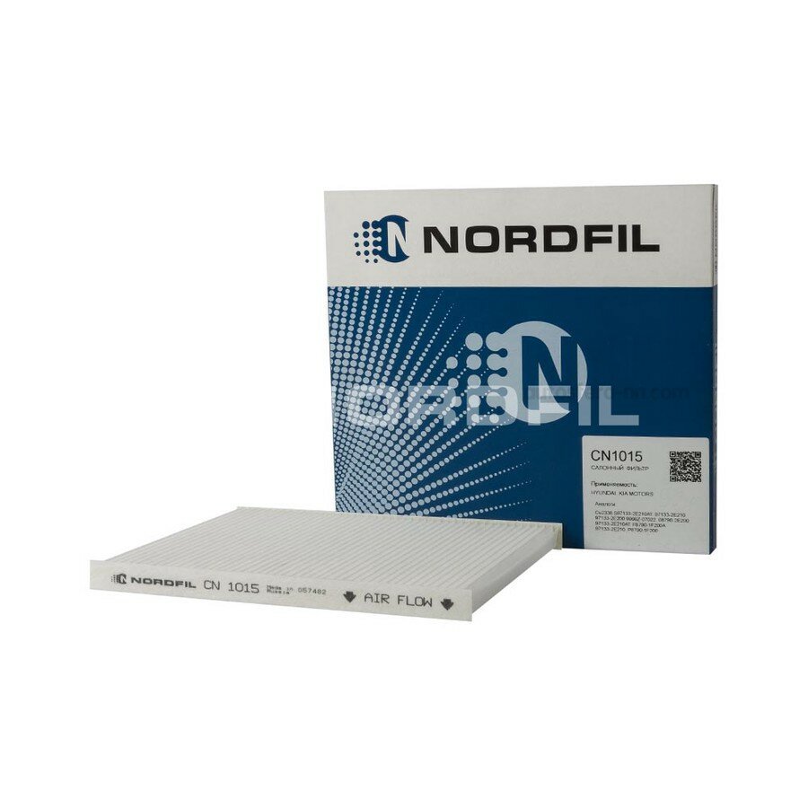 NORDFIL CN1015 Фильтр салона Hyundai Accent IV Tucson Veloster i40 Kia Carens III Cerato II Rio II III Spor