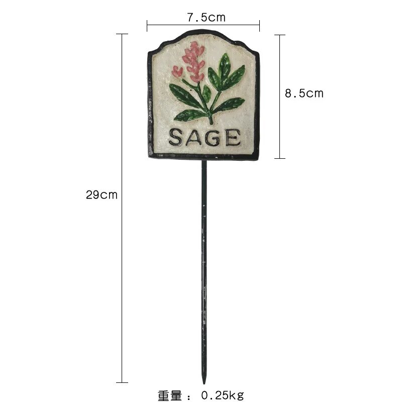 Маркеры для растений из нержавеющей стали SAGE