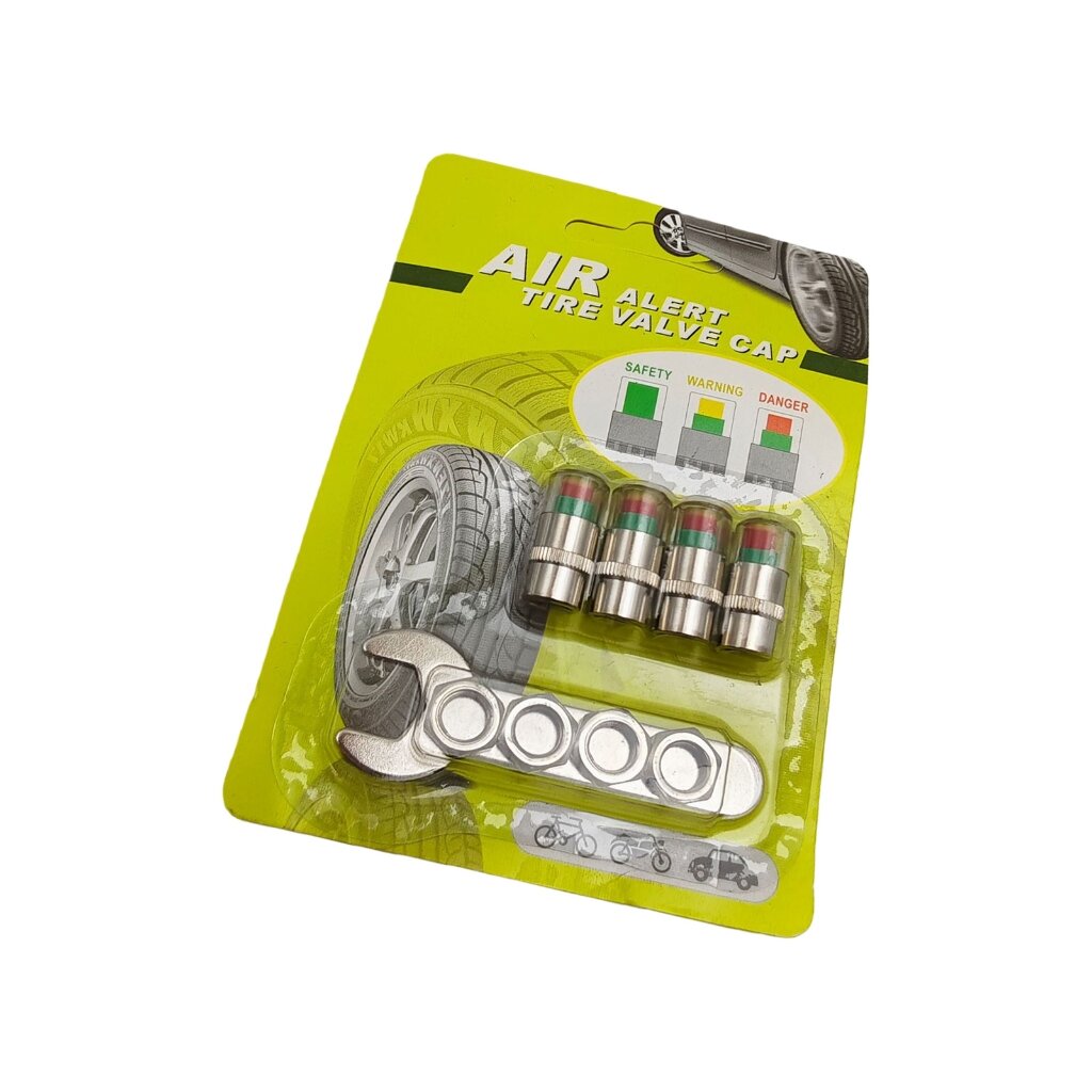 Колпачки Для Контроля Давления В Шинах С Визуальным Оповещением И Гаечным Ключом Автомобильный Индикатор Давления В Шинах Универсальный Для Легковых Автомобилей Внедорожников Грузовиков