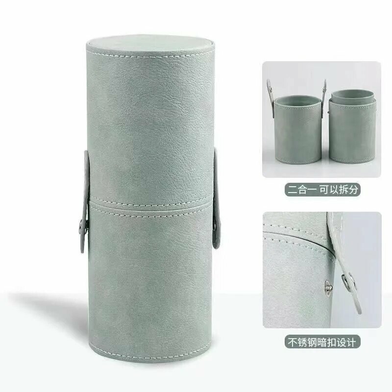 GEALFIS Чехол для кистей макияжа с разделителями, тубус для макияжных кистей, органайзер косметички, водонепроницаемый чехол для визажиста