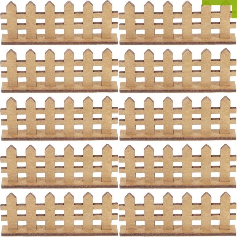 10 шт. Кофейные деревянные ограждения, рождественские деревянные заборы, декоративные миниатюрные заборы для кукольного домика