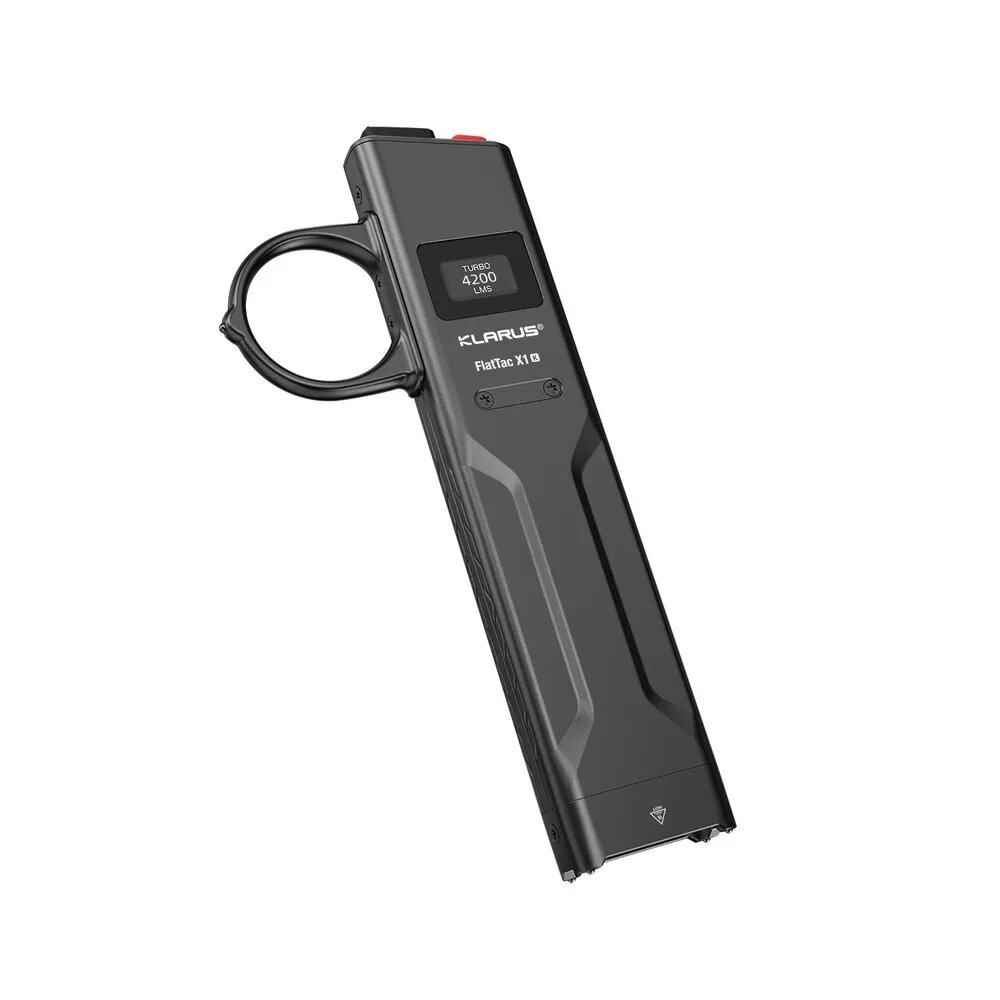 Тактический фонарь Klarus FlatTac X1 4200 люмен, черный, встроенный аккумулятор, IPX6