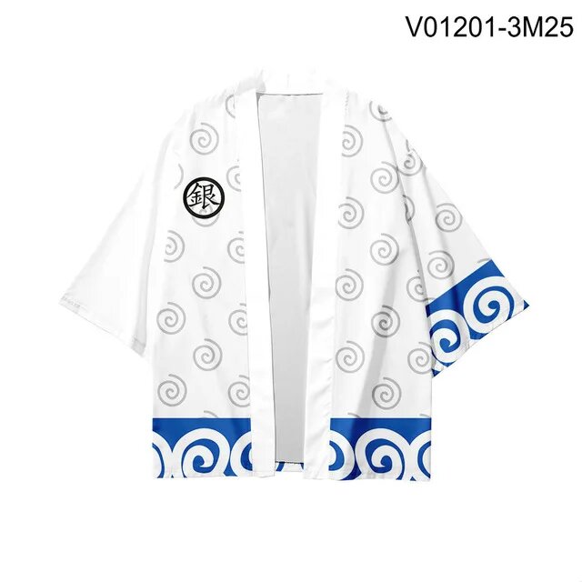 Костюм кимоно Gintama, белый, XS, hf-77