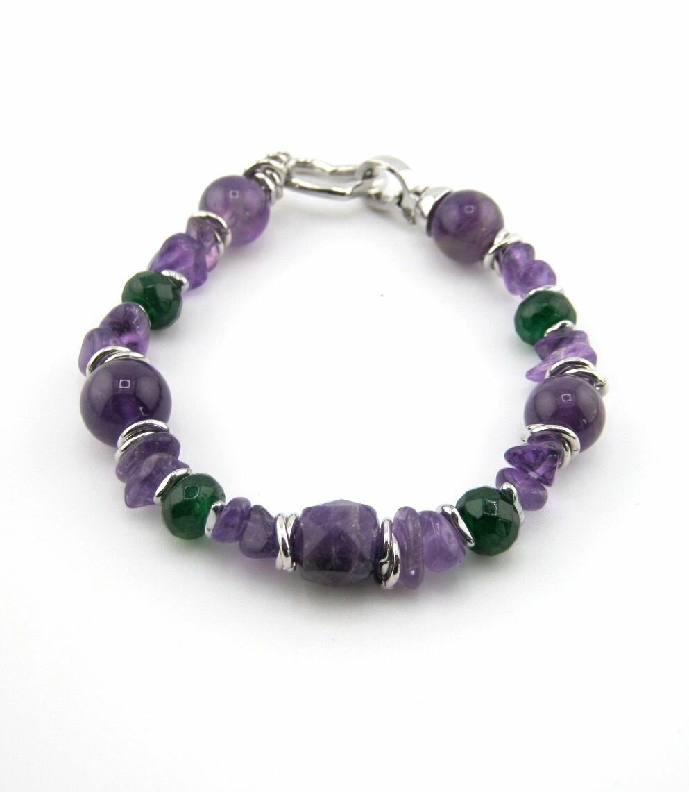 Жесткий браслет NN, агат