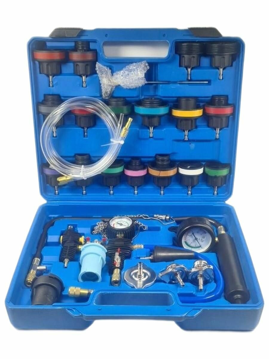 Набор для опрессовки и заправки системы охлаждения 34 пр.