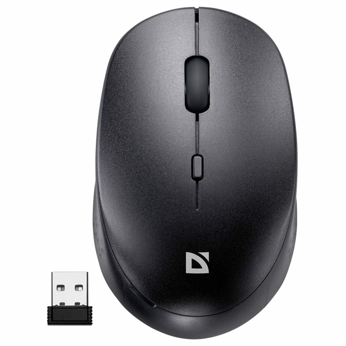 Мышь оптическая беспроводная Defender Auris MB-027, USB, 3 кнопки + 1 колесо-кнопка, черная (52027)