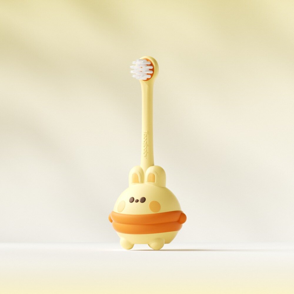 Зубная щетка Taoqibaby для младенцев и детей от 0 до 3-6 лет, мягкая щетина, зубная щетка с фтором для малышей.