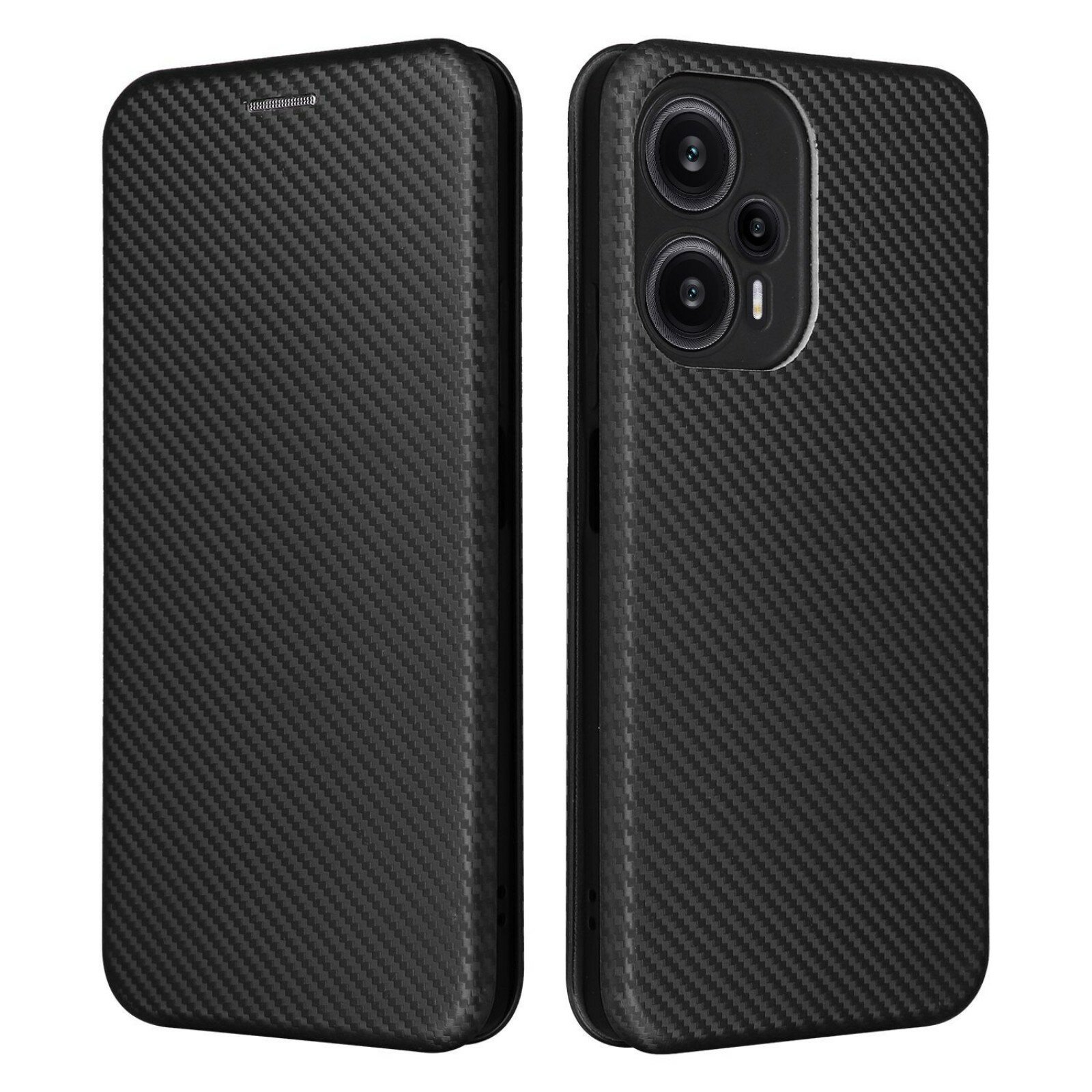 Чехол MyPads из углеводородного волокна с кевларовой отделкой для Xiaomi Redmi Note 12 Turbo и Poco F5 черный
