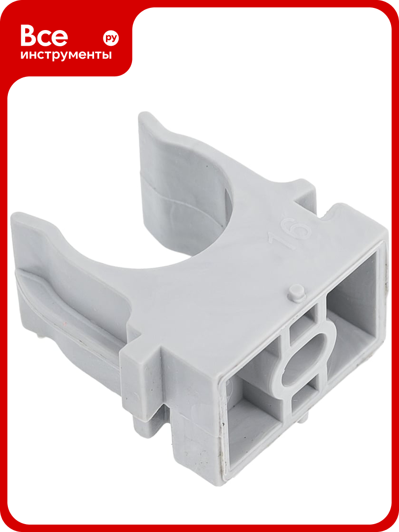 Крепеж-клипса AGIS для монтажного пистолета Ø 16 мм, 100 шт. в упаковке