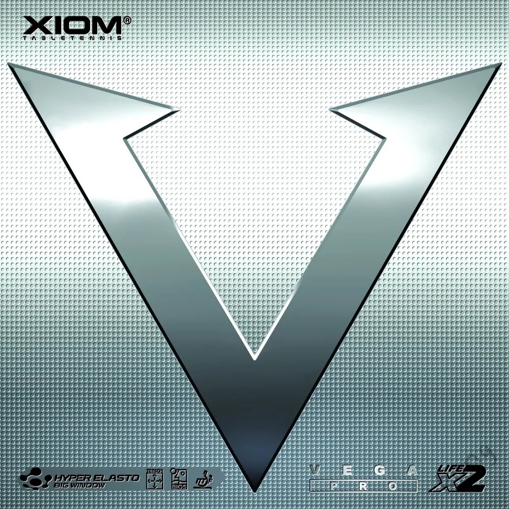 Накладка XIOM Vega Pro для настольного тенниса, размер 2, черная, для экспертов