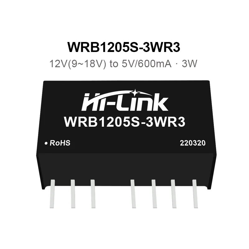 Hi-Link Модуль питания постоянного тока 3Вт WRB1212S-3WR3