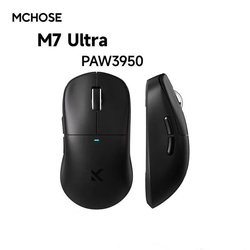 Игровая беспроводная мышь MCHOSE M7 Ultra, черная, белая