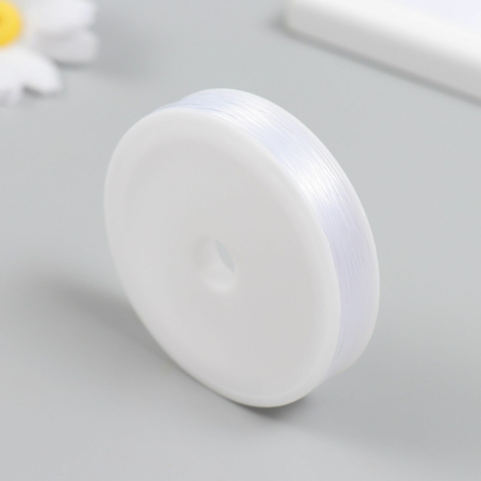 Леска для бисера, 1 шт. 0,6 мм, 30 м, прозрачный