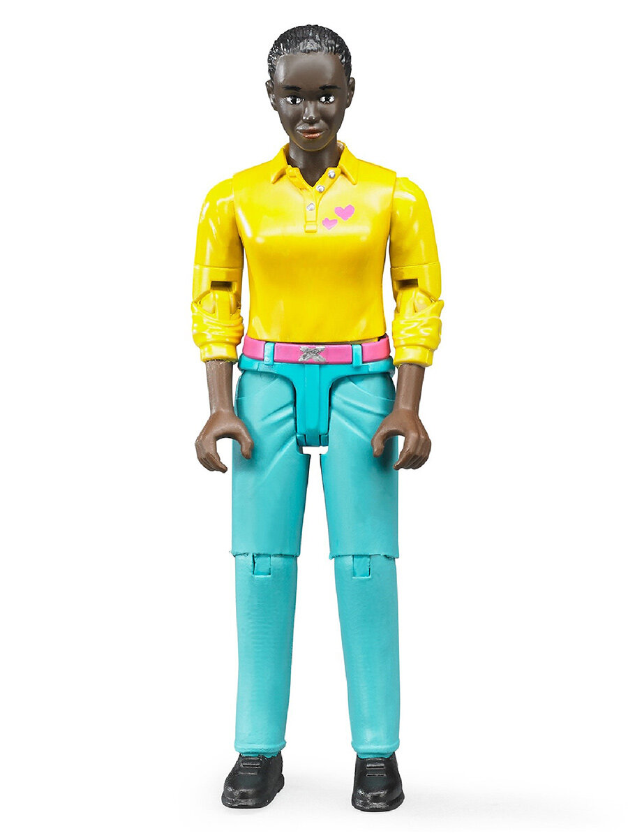 Bruder Фигурка женщины темная, голубые джинсы 60-404 с 3 лет