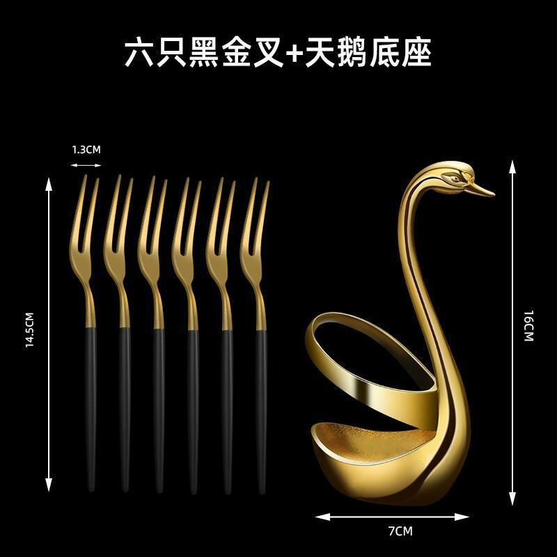 Немецкая вилка для фруктов из нержавеющей стали CUGF 304, скандинавская милая десертная вилка, небольшой роскошный набор, креативная вилка для торта.