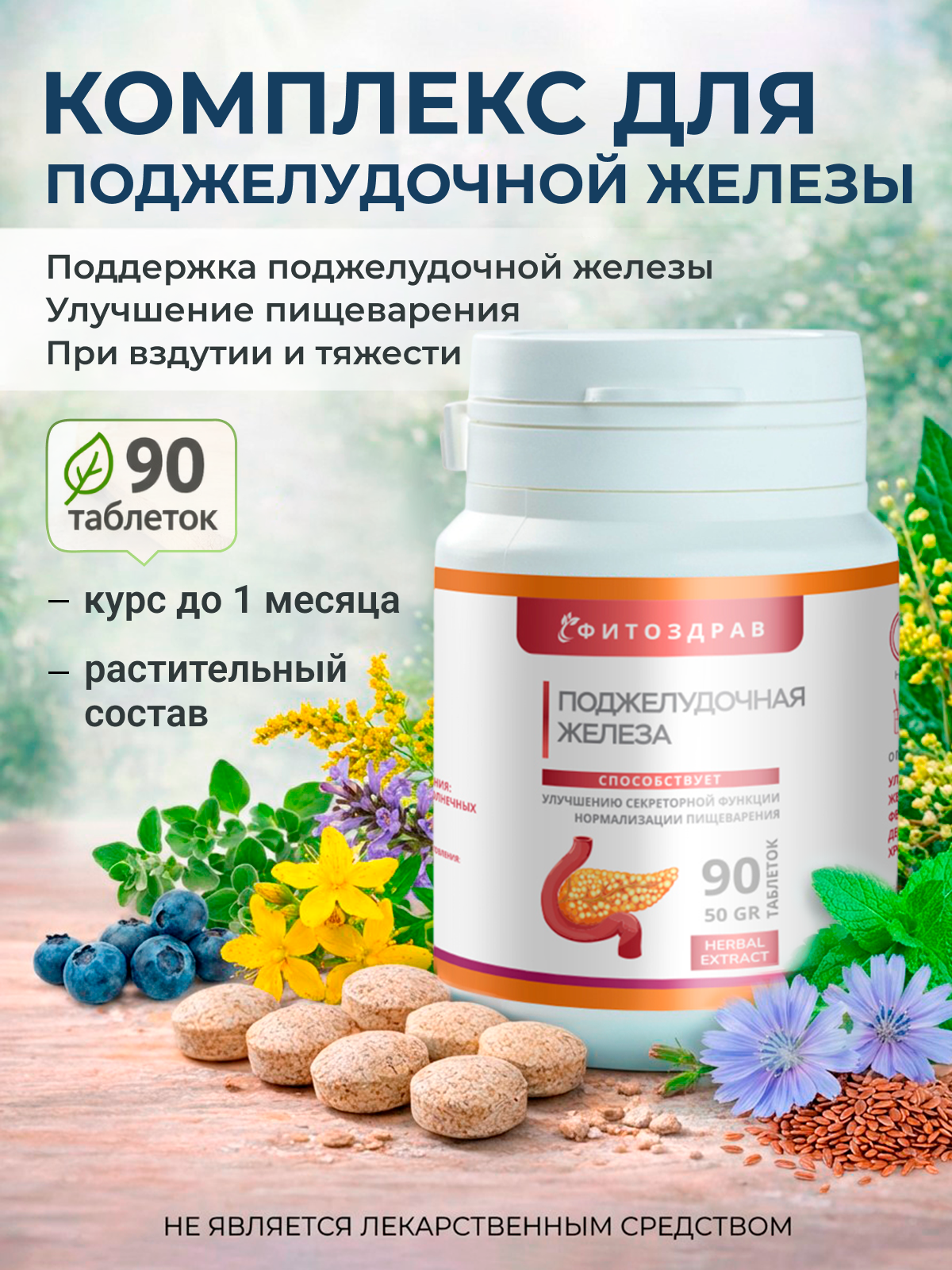 Поджелудочная железа, ферменты для пищеварения травяной сбор