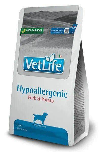 Сухой корм Farmina VetLife Гипоаллергенный свинина с картофелем для собак 2 кг
