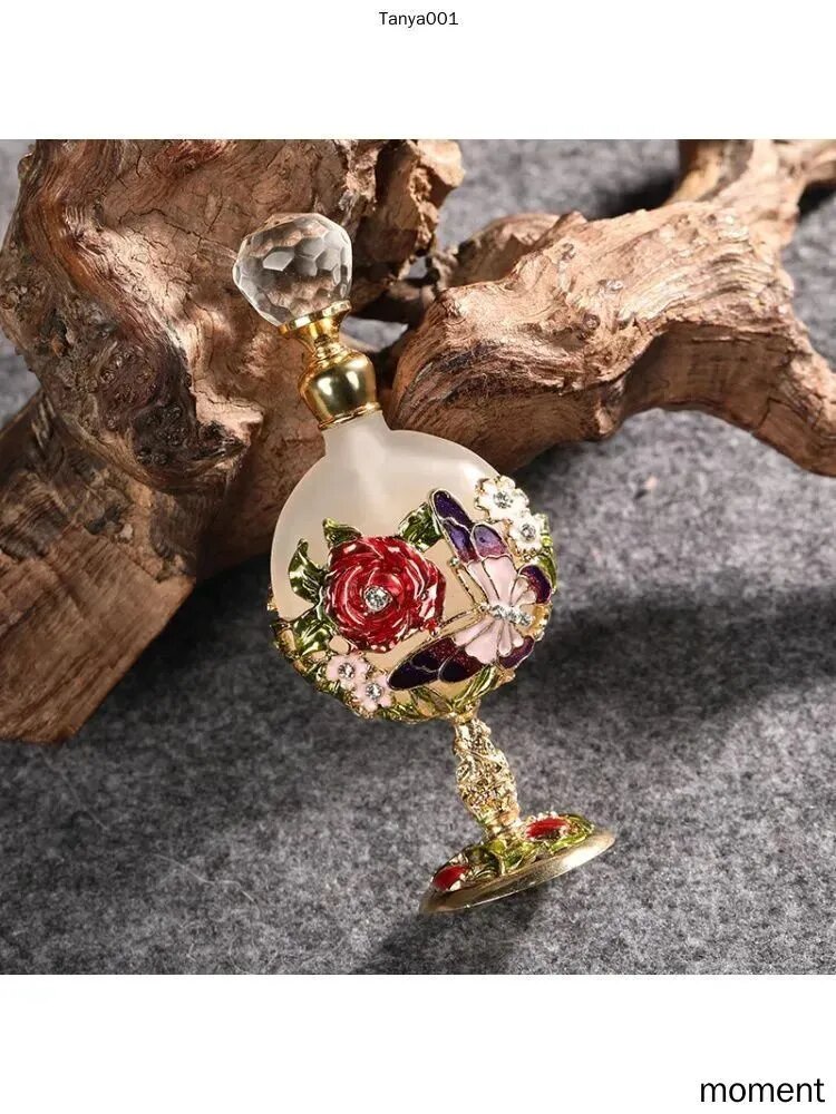 Портативный винтажный флакон для духов с золотым покрытием 12 мл, 5 good, 12 мл