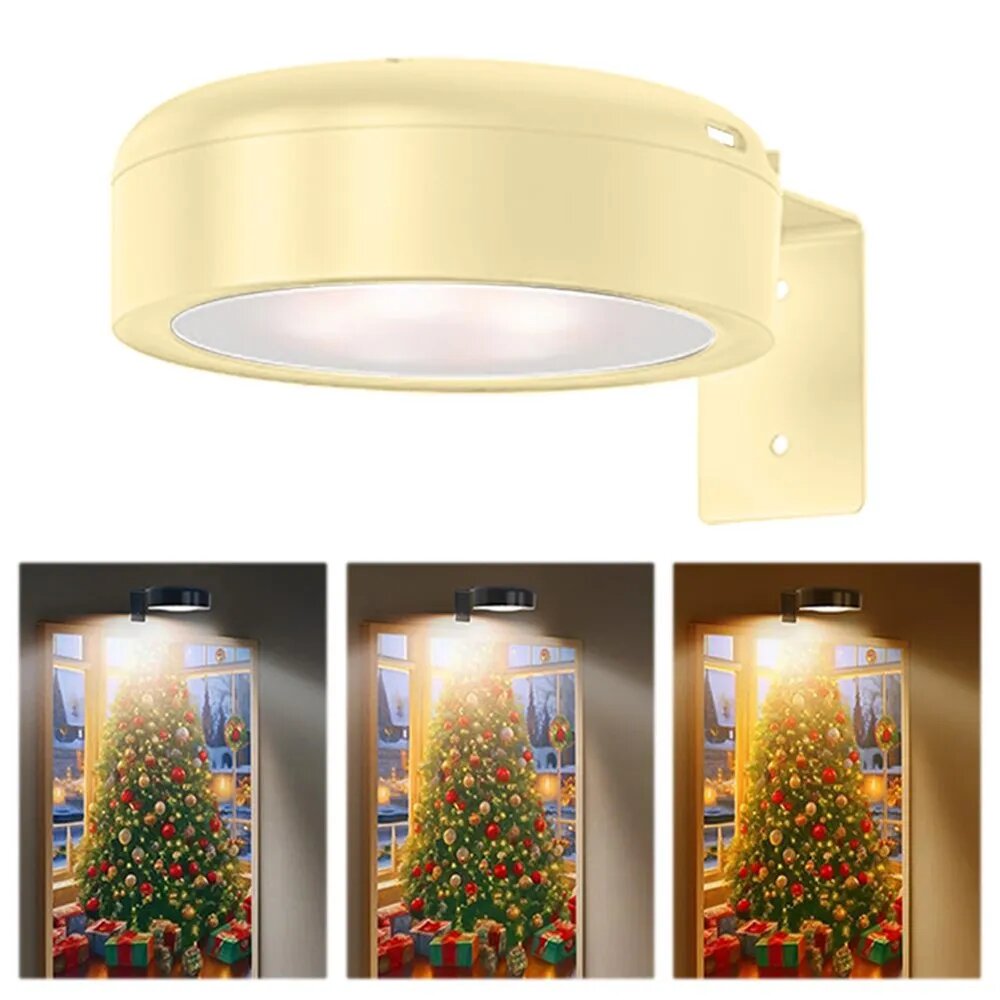 Светодиодная магнитная картина-лампа с пультом, аккумуляторная, 3 цвета