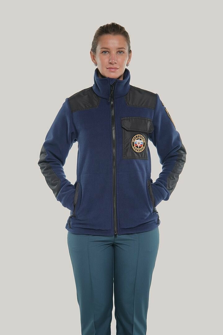Куртка флисовая женская МЧС (с шевронами) / Пилигрим