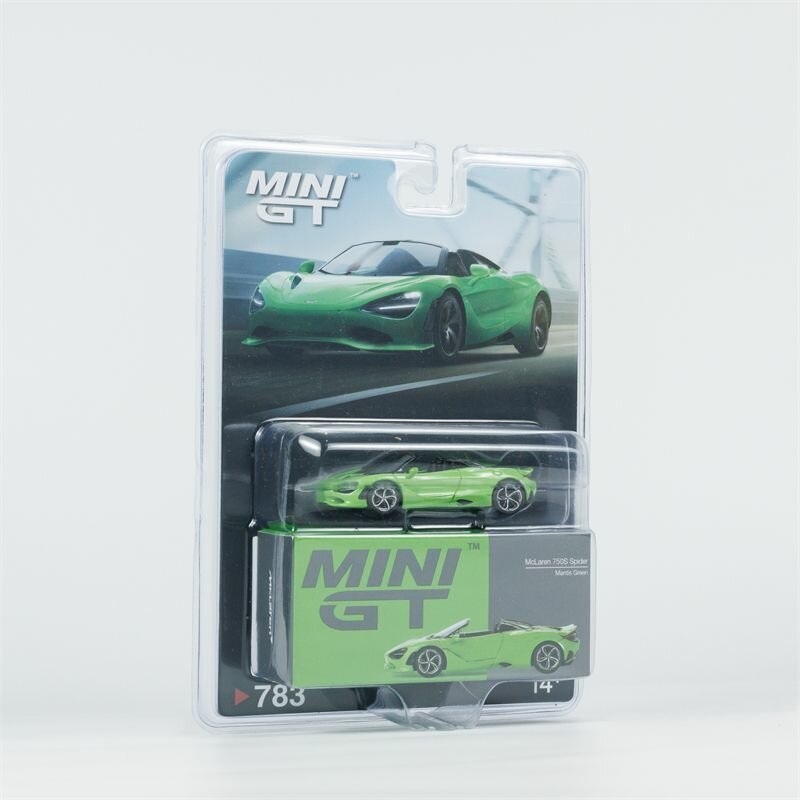MINI GT x Majorette, литая коллекционная машинка 1:64(783-McLaren 750S)