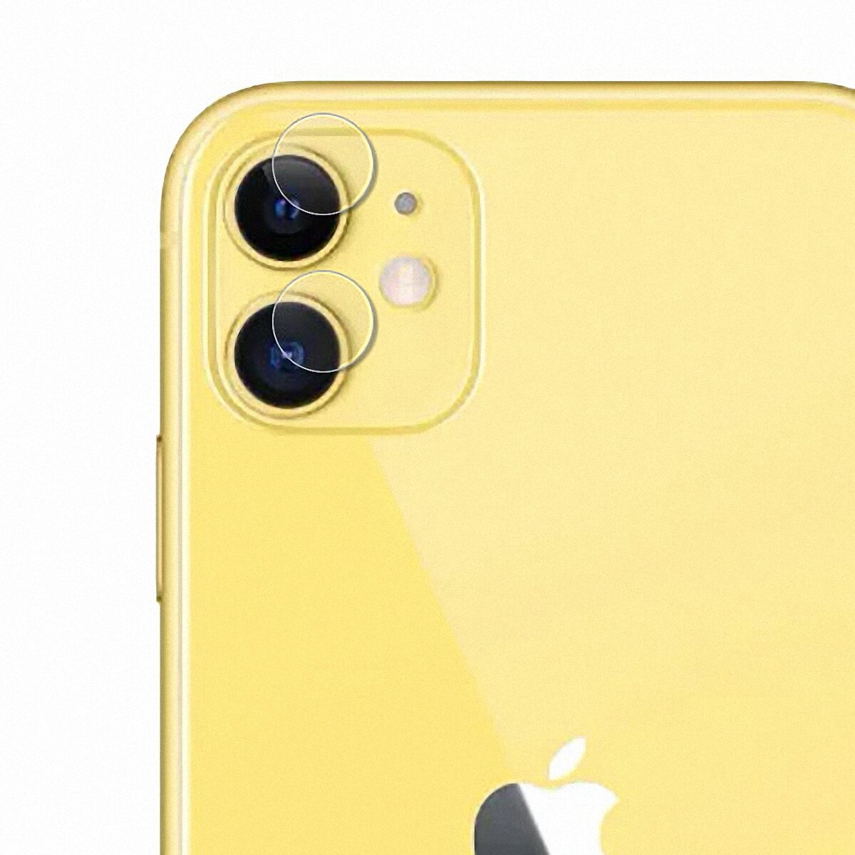 Комплект защитных стекол на камеры Apple iPhone 11 (2 шт.) прозрачное, глянцевое, тонкое